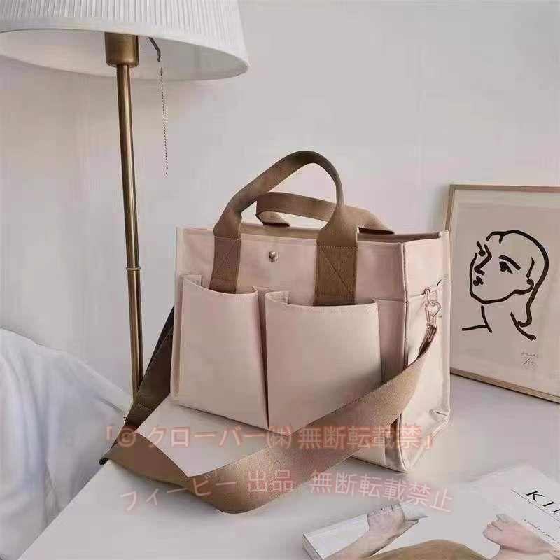 カラー：ベージュ 付属品：ベビーカー取り付けベルト ショールダーベルト サイズ：横35cm×縦26.5cm×幅16cm 素材：ナイロン（防水加工） 商品特徴： 肩紐をつけてショルダータイプに。肩紐を外してハンドバックとして。付属のベルトでベ...