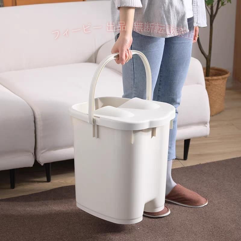 フットバス足湯用バケツスチーム足湯足浴鉢足を暖めるための高深度バレルペディキュアデトックスフット浴槽 フットマッサージ保温フットバスマッサージローラー