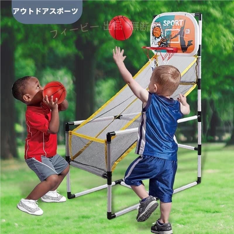【遊び方】「本物みたいなゴール練習」「どっちが多く入るかゲーム」など。室外でも遊べます。 【組立式】遊び方やお好みによって選べる2種類。組立も解体も簡単です。 【ボール3個つき】付属の空気入れで空気を入れて、すぐに遊べます。 【便利な機能】...