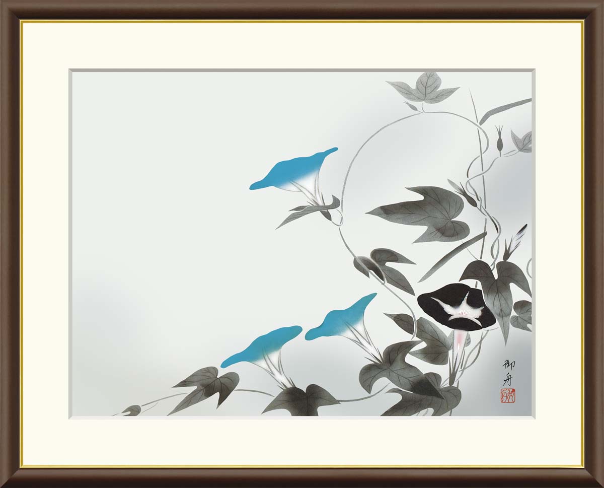 朝顔（あさがお） 速水 御舟（はやみ ぎょしゅう） 1894-1935 大正・昭和初期の日本画家。従来の日本画にはなかった徹底した写実、細密描写から、やがて「炎舞」のような象徴的・装飾的表現へと進む。長くない生涯に多くの作品を残し、「名樹散...