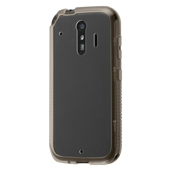 らくらくスマートフォンme f-01l 用 ケースハイブリッドケース/ブラック 透明感　＆　衝撃吸収 ソフトとハードのいいとこどり！傷がつきにくい鉛筆硬度2H仕様。 衝撃をやわらげる柔らか素材！液晶の縁もしっかりガード。 端末とケースが貼り...