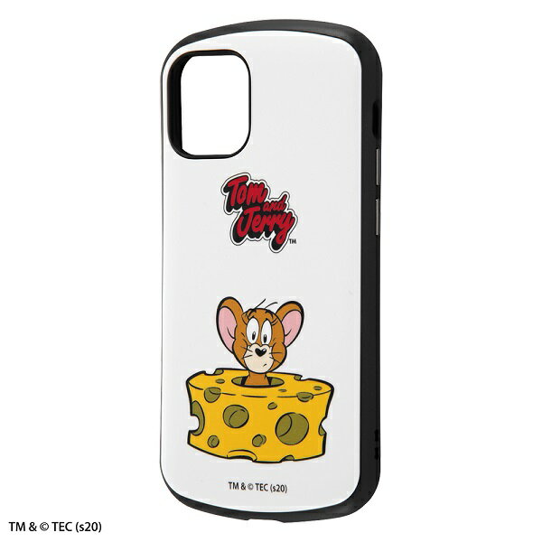 iPhone 12 mini ケーストムとジェリー/耐衝撃ケースMiA/ジェリーとチーズ/スタンダード ケース上部と下部は衝撃をやわらげるエアクッション構造。 衝撃をやわらげるTPU素材と鉛筆硬度3Hで傷に強いポリカーボネイト素材。 ケース...