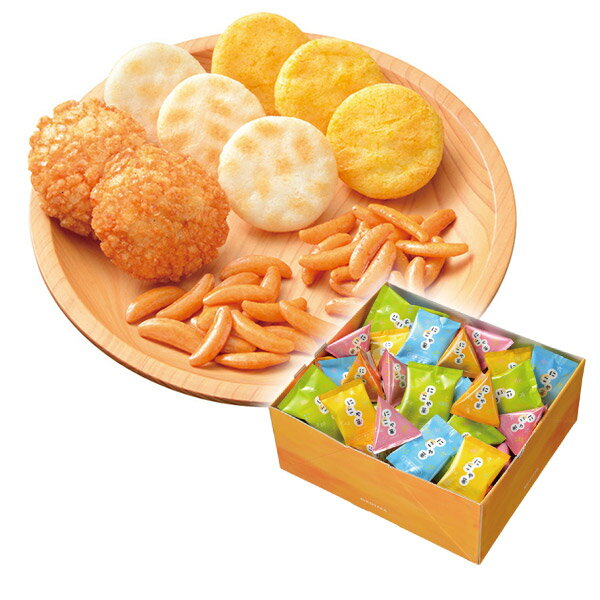 内容亀田の柿の種（5g/個装）・梅しそ柿の種（5g/個装）・しおせんべい（1枚）・カレーせんべい（1枚）・あげせんべい（1枚）×各18 パッケージ化粧箱 箱サイズ約290×266×120mm（入） 重量約675g アレルギー卵・小麦 注意事...