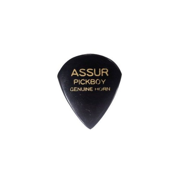 ピックボーイ ASSUR Genuine Horn pick 形状：アシュラ 厚さ：約2.0mm 素材：ミックスホーン(水牛のツノ) 販売単位：1枚 〜アシュラピックのGOOD POINT〜 □手の重みがのりやすく、先端に力が集中しやすい形...