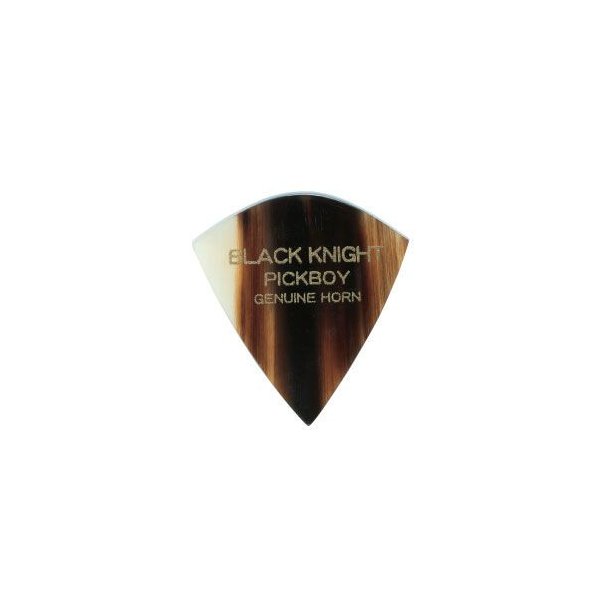 ピックボーイ ASSUR Genuine Horn pick 形状：BLACK KNIGHT 厚さ：約2.0mm 素材：ミックスホーン(水牛のツノ) 販売単位：1枚 〜アシュラピックのGOOD POINT〜 □手の重みがのりやすく、先端に力...