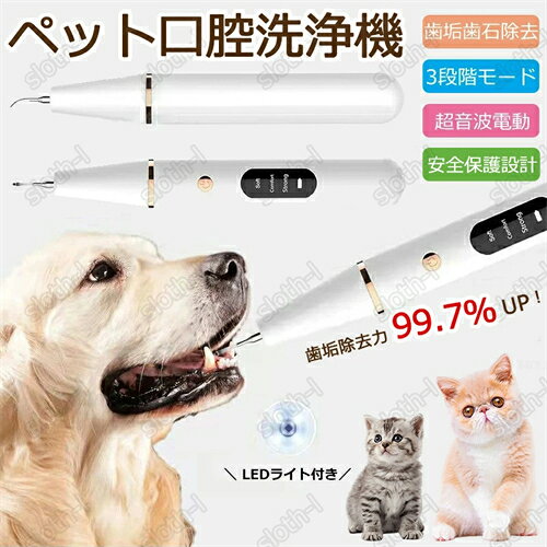 ペット口腔洗浄機 ペット用歯ブラシ 電動 超音波 歯垢除去器 歯磨き 商品仕様 製品名: ペット用口腔洗浄機 素材：ABS、PC 充電：USB充電 回転ノズル 360° 防水等級 IPX7 カラー ホワイト 適用範囲 猫、犬、動物 基本モデ...