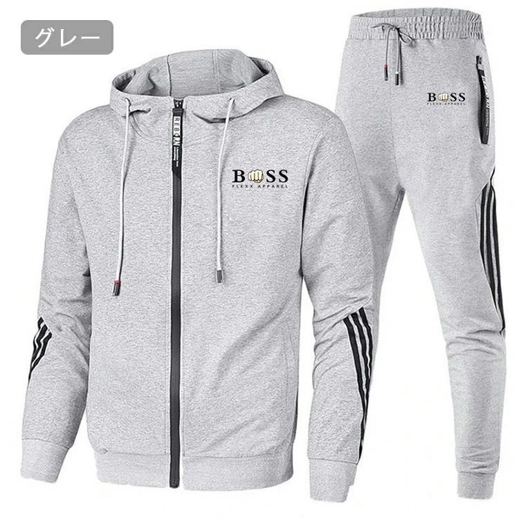 商品情報 商品内容 パーカー+ズボン 素材 ポリエステル+スパンデックス カラー グレー、ブラック、ホワイト、ネイビー、レッド サイズS~XXL S/M/L/XL/XXL/XXXL 商品紹介 これからの季節にピッタリな、スッキリとしたスタイ...