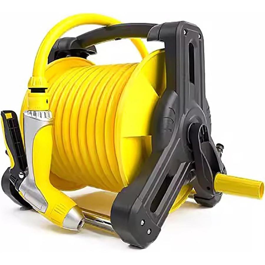 手になじみ、握りやすいグリップ：グリップを握るだけのカンタン散水。握り加減で水量調整できます。グリップをロックすると水を出し続けられるので、長時間の散水でも手が疲れません。ワンタッチで取り付け、取り外しが簡単：付属の蛇口口金を水道口につなげ...