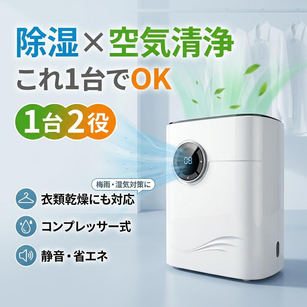 除湿機 空気清浄機 併用 衣類乾燥 コンプレッサー方式 除湿器 小型 家電 衣類乾燥機 パワフル除湿 スタンド 乾燥機 衣類 1台2役 軽量 梅雨 カビ対策 静音 省エネ 2022新型 除湿器 湿気対策 カビ対策 節電 おしゃ 父の日 梅雨...