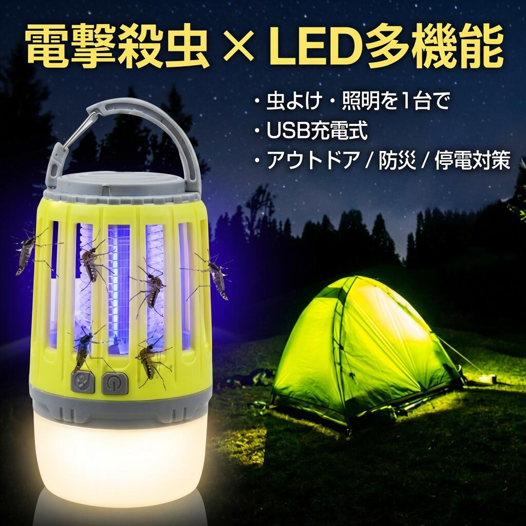 【商品名】 電撃殺虫ランタン ランタン led 懐中電灯 ledランタン usb充電式 ledランプ 作業灯 虫よけ 電撃殺虫器 虫除け UV光源誘引式 明るい 高輝度 おしゃれ コンパクト 小型 ミニ 軽量 防災 停電対策 アウトドア キ...