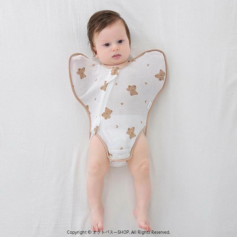 ・カテゴリ: スリーパー・対象年齢: 新生児〜幼児 (0-3歳、身長80cm以下目安)・スタイル: 繭型・主な素材: 綿・厚さ: 薄手・ファスナー素材: ナイロン・柄: 柄物・対象シーズン: 春、夏、秋・カラー展開: 小熊、小兎、小恐竜、小...