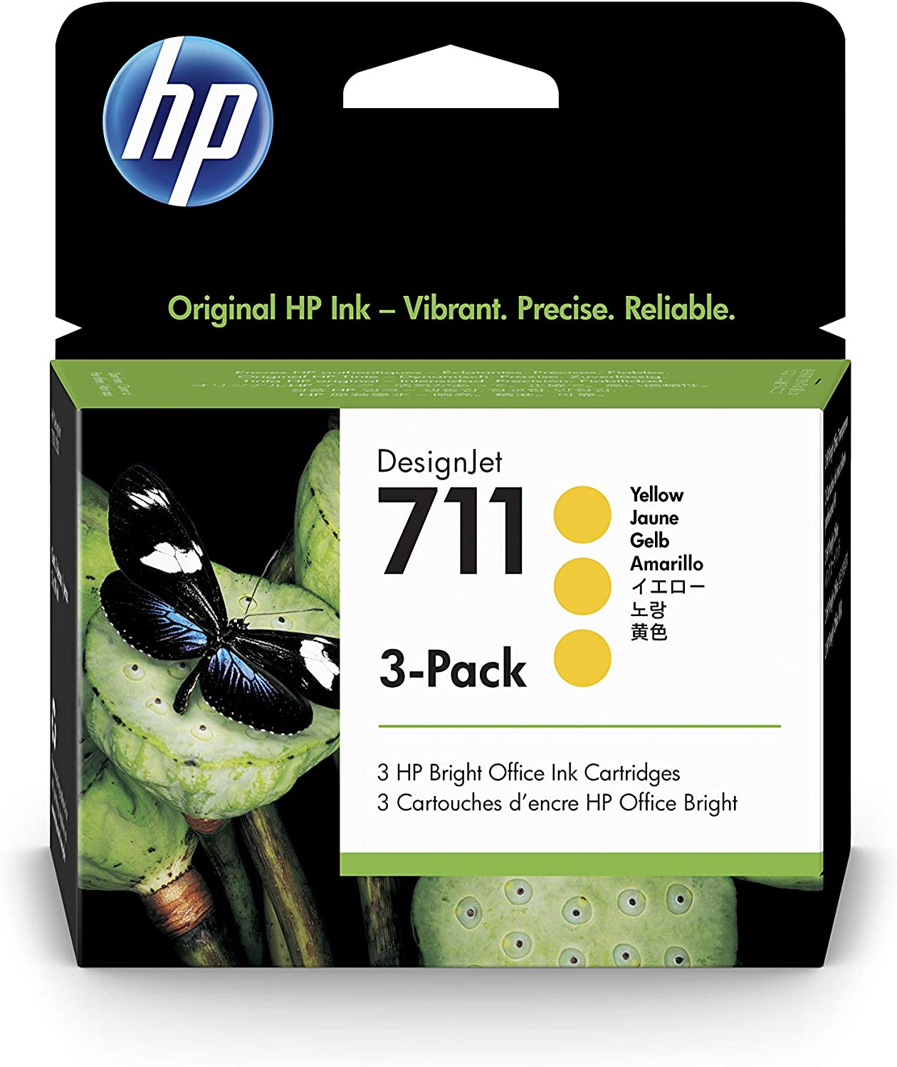 ■セット内容 711 インクカートリッジ イエロー 29ml 3個（CZ136A） 対応機種：HP DesignjetT520/T120 ヒューレット・パッカード,ヒューレットパッカード,カラー,プリントカートリッジ
