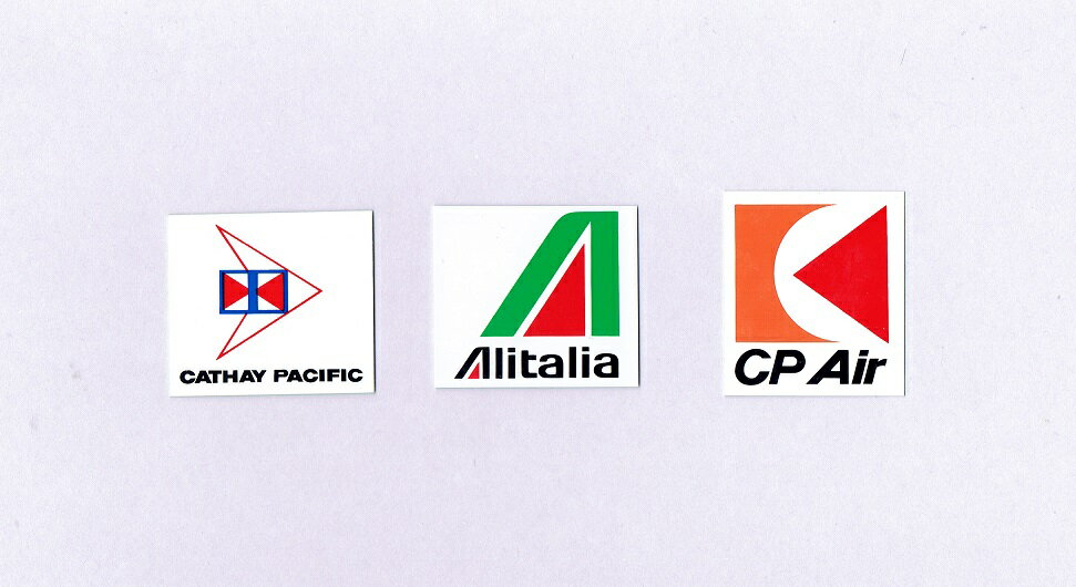 製造国日本 サイズ・用途サイズ：横5.2×縦4.7cm　Alitalia サイズ：横5.2×縦4.7cm　CATHAY PACIFIC サイズ：横4.5×縦5.2cm　CP Air 防水性のため、安心してフライトケース・タンス・窓に貼り付け...