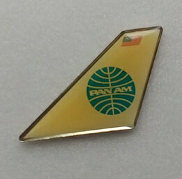 ※オーストラリア産の尾翼ピンです。 アメリカ：パンナム航空 サイズ：2センチ×3センチ 素材：アルミニウム製 帽子に刺して下さい。　