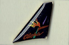 ※日本製(京都まさき) アメリカ：アロハ航空 サイズ：2センチ×3センチ 素材：アルミニウム製 帽子に刺して下さい。　