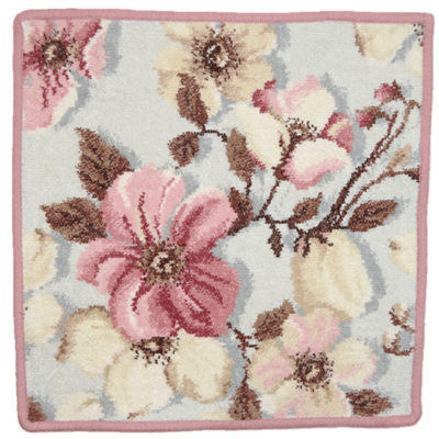 こちらは上品なシルバーのトーンと、柔らかな色合いの花柄デザインが特徴です。肌触りの良い素材を使用しており心地よい感触を味わうことができます。 ■新品 ■FEILER(ドイツ) ■30x30cm　ウォッシュタオル　ハンカチ ■シュニ−ル織 ■...