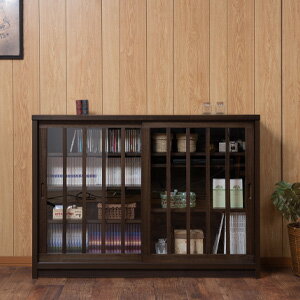 日向 引き戸式 薄型 和モダンキャビネット 幅120 ガラス扉 ak-0020 日向 薄型 ガラス扉タイプ 引き戸キャビネット 幅120 長く使える品質と高級感漂うデザインの日向シリーズ！桐の木目を引き立たせたうづくり仕上げ、職人が組み上げ...