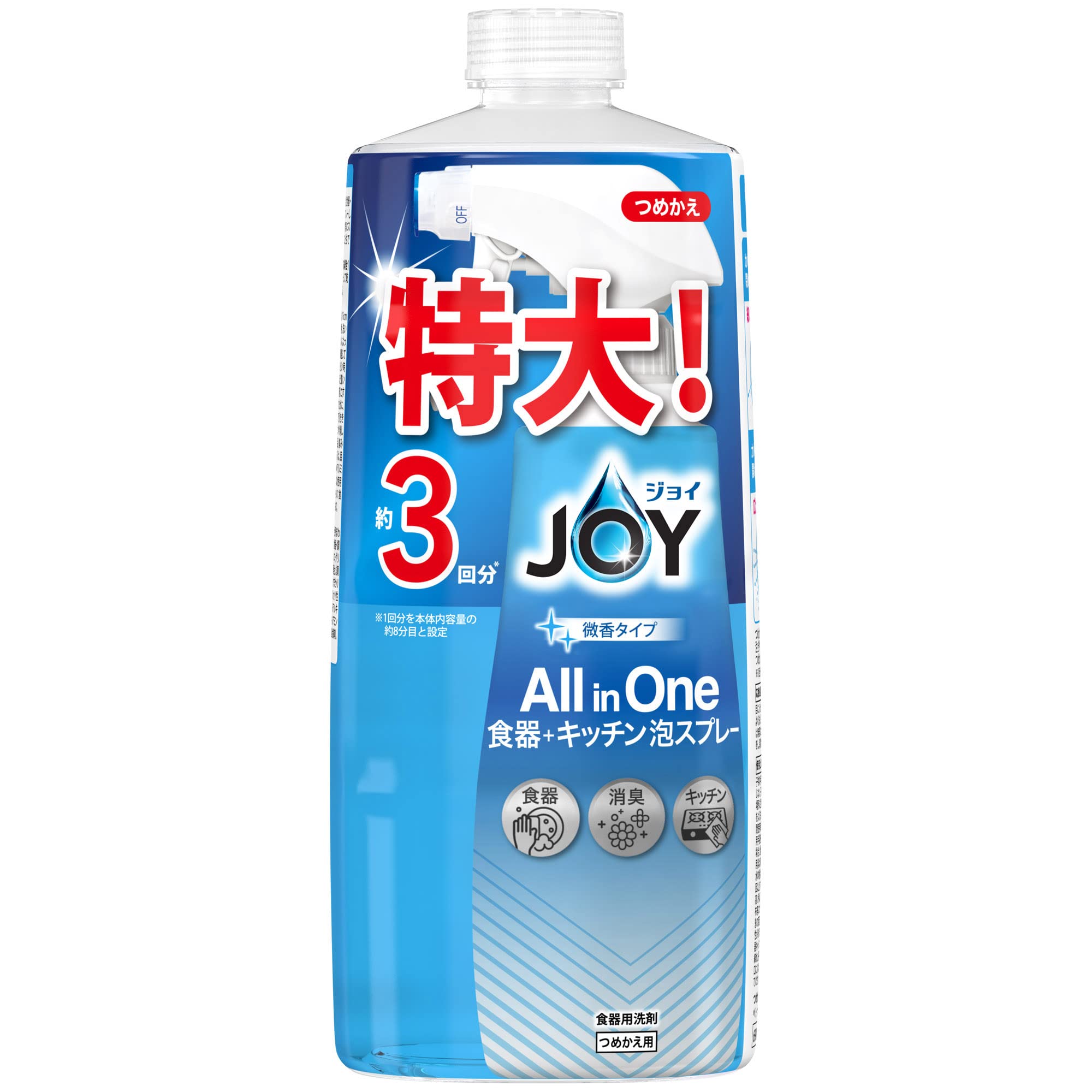 商品サイズ (幅×奥行×高さ) :8.6cm×6.5cm×21cm 内容量:690ml ブラント名: ジョイ メーカー名: P&G 商品の重量: 770 g