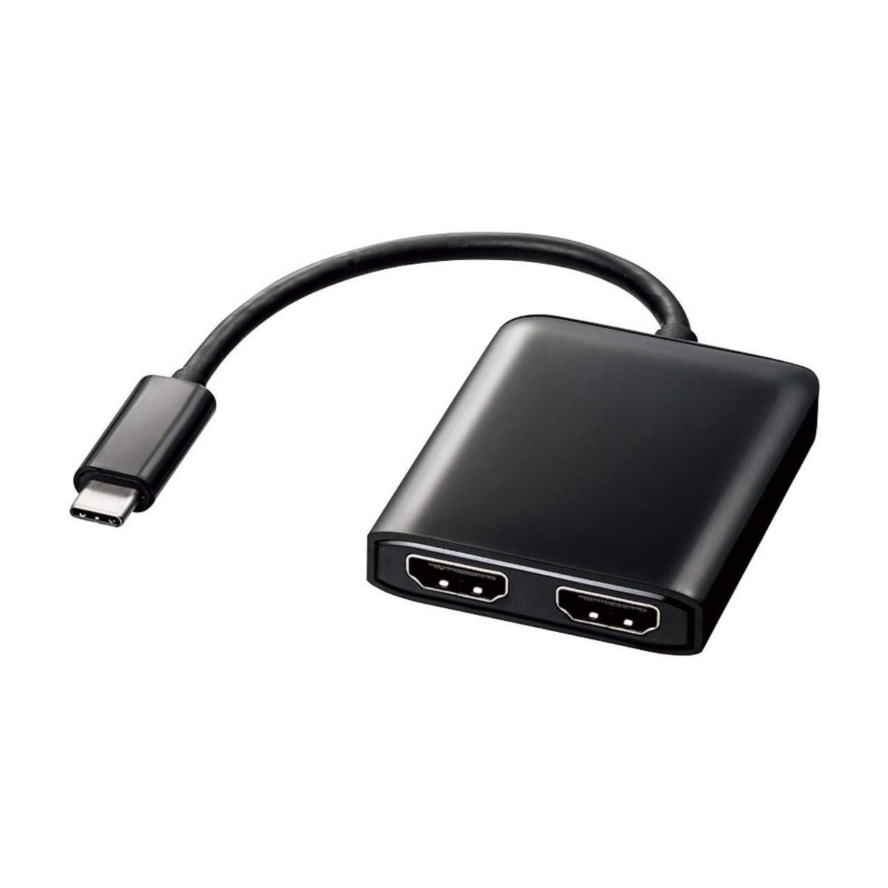 DisplayPort Altモード対応のUSB Type-Cポート出力端子を2つのHDMI出力端子に拡張して、2台のディスプレイを接続できるDisplayPort MST（Multi Stream Transport）ハブです。 Disp...