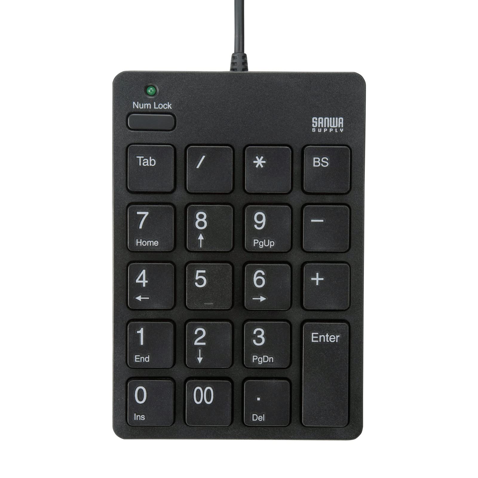 サンワサプライ テンキー 有線 USB Type-C接続 アイソレーションキー ブラック NT-18CUBK