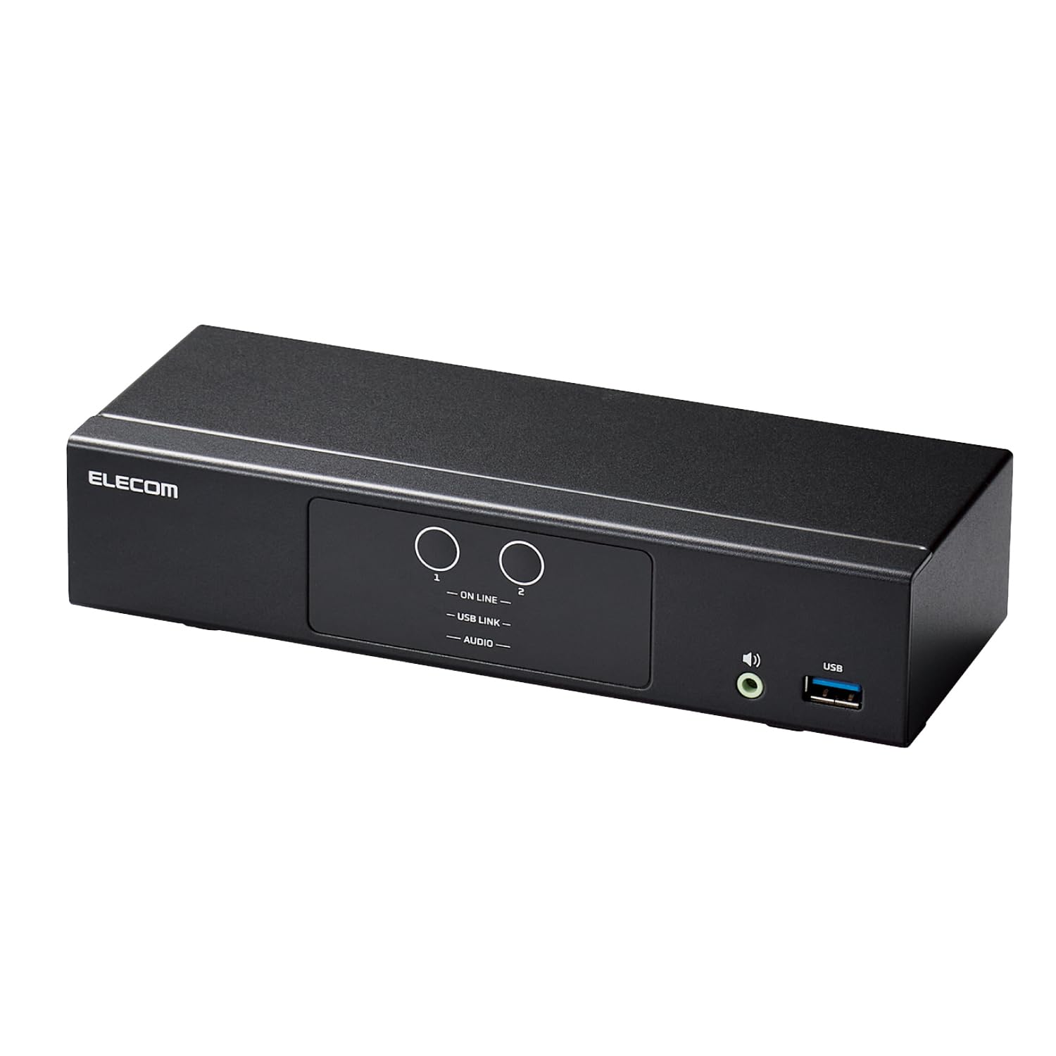 エレコム パソコン切替器 KVMスイッチ HDMI 2ポート PC2台切替 4K60Hz エミュレーション機能搭載 KVM-NHUS2
