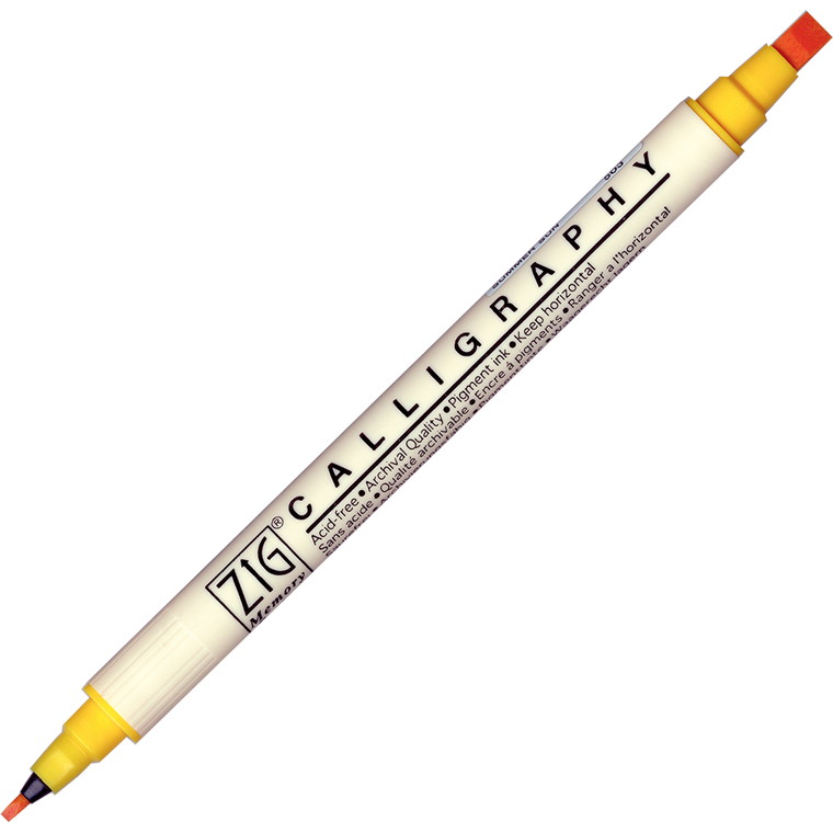 商品について 商品名 【呉竹】ZIG メモリーシステムカリグラフィー 商品紹介 5.0mm芯＆2.0mm芯のツインタイプのカリグラフィー用マーカー。 色数が豊富でバリエーション豊かに楽しめます。 全48色。 カラー サマーサン サイズ（約）...
