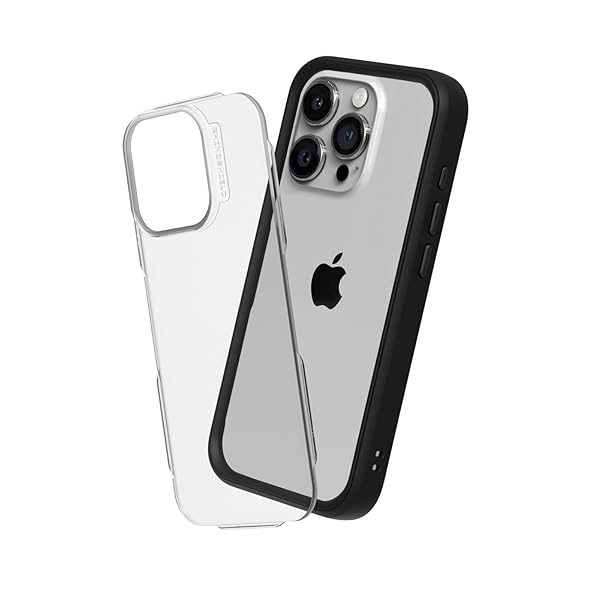 RHINOSHIELD [iPhone 15 Pro] Mod NX ケース 耐衝擊 米軍MIL規格 衝撃吸収 傷 指紋 防止 薄型 軽量 SGS認証 - ブラックブランドRHINOSHIELD色iPhone 15 Pro - ブラックモデ...