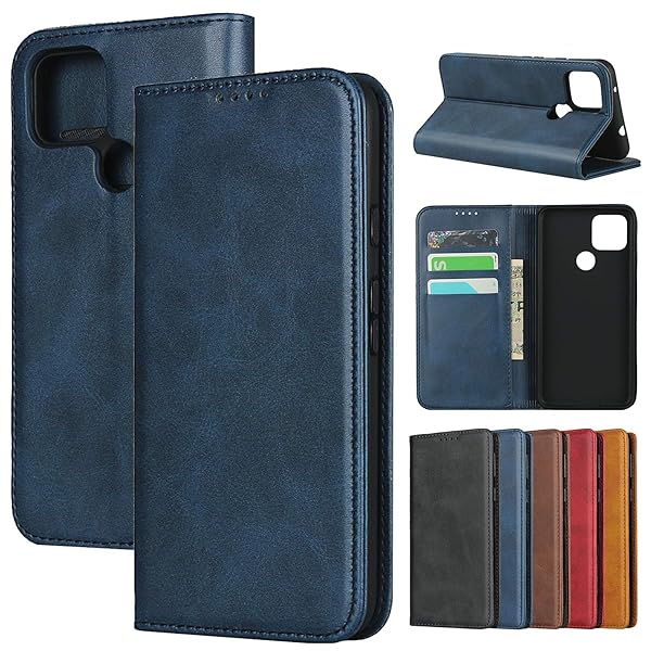 Eastwave Google Pixel 4A 5G ケース Pixel 5XL 手帳型 pixel4a 5g ケース携帯カバー 内蔵マグネット 合成皮革 財布型カバーカード収納 横置きスタンド機能 人気 おしゃれ 二つ折り 耐衝撃 5色...