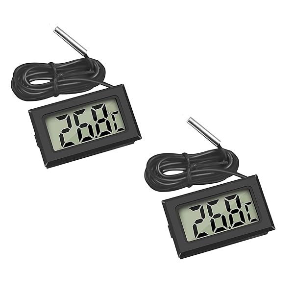 サムコス LCDデジタル温度計 -50℃～110℃ 温度モニター 防水温度プローブ 冷蔵庫 魚タンク 爬虫類 水族館 栽培用 温度計 小型 簡単便利 2個セット (ブラック)ブランドサムコス色2個セット (ブラック)モデル商品説明【商品概要...