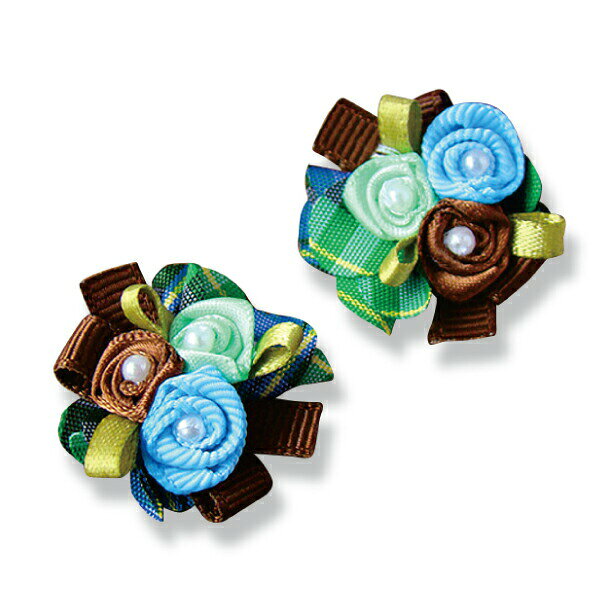 衣服や小物もデコ＆アレンジに！そのままアクセサリーにも＊ひとつひとつ丁寧につくられたかわいらしいお花のモチーフです☆ 内容量：2個入 サイズ（約）：幅35mm×高さ30mm※モニターの発色の具合により、実物と多少色が違う場合が御座いますがご...