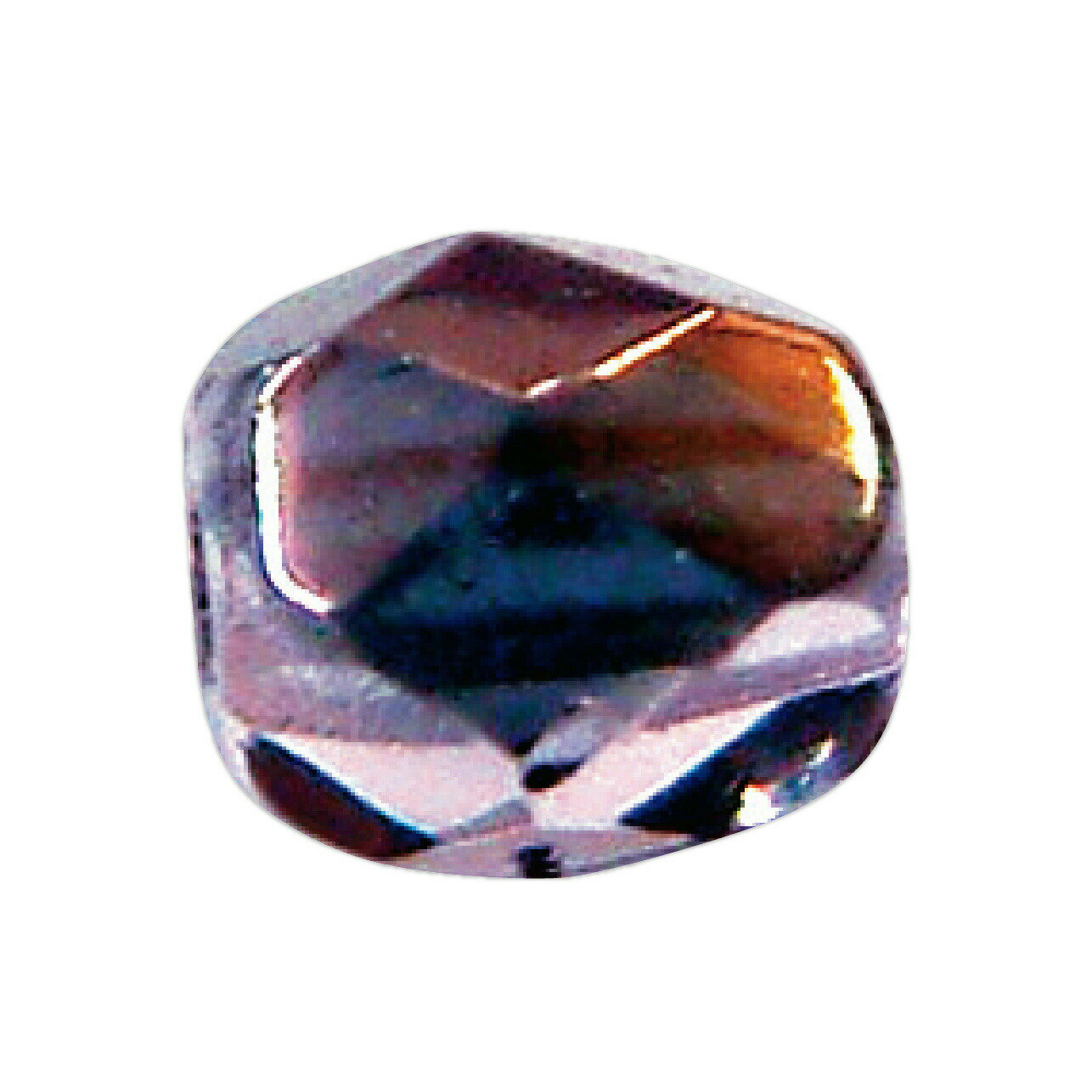 熱加工でカットに丸みを持たせたファイヤーポリッシュ。 ツヤ出しや欠け防止などに効果があるとされ、チェコの伝統的なガラスビーズの技法です。 ◇サイズ：約4mm ◇カラー：ロザリンVA ◇入数：20個 ◇素材：チェコ製クリスタルガラス　