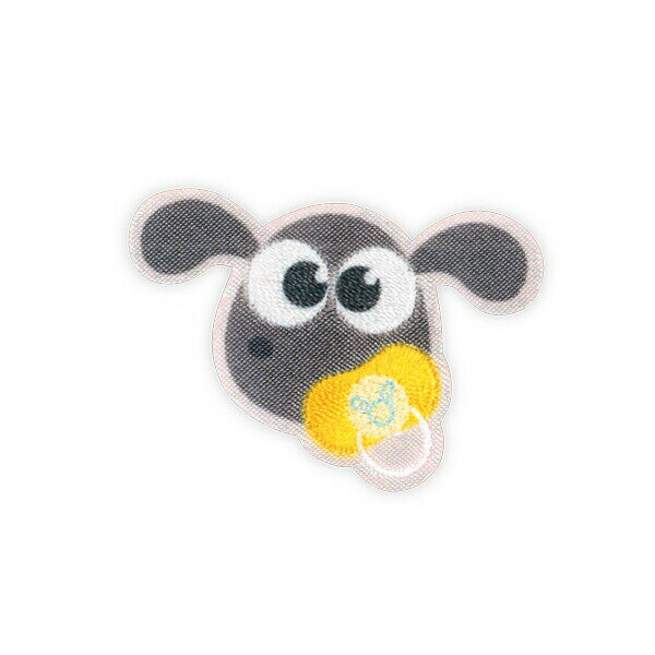 『ひつじのショーン』よりティミーのかわいいワッペンです。 お手持ちのめじるし・ワンポイントに☆ ◇シール・アイロン両用タイプ ◇サイズ　約 高さ3.2cm　