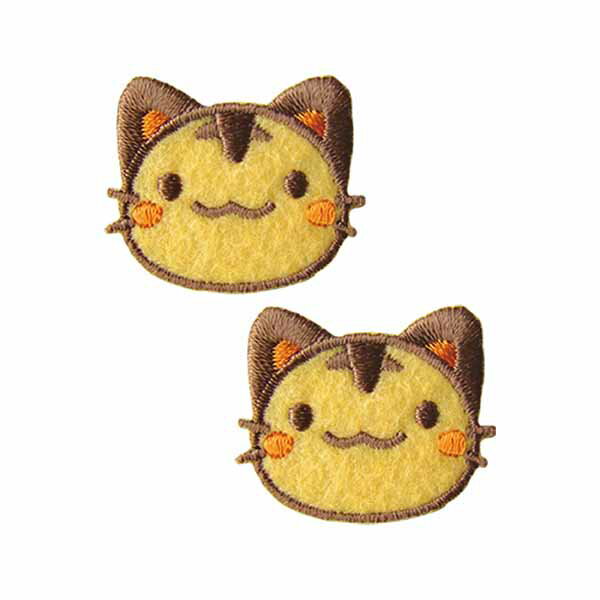 入園入学の準備にオススメのシリーズ★ アイロンで接着してください。 ◇サイズ：幅（約）3cm×高さ（約）2.5cm ◇2個付き　