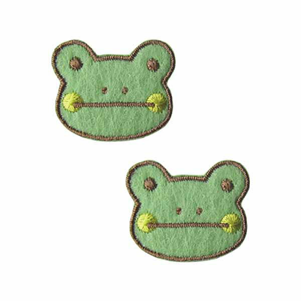入園入学の準備にオススメのシリーズ★ アイロンで接着してください。 ◇サイズ：幅（約）2.6cm×高さ（約）2.3cm ◇2個付き　