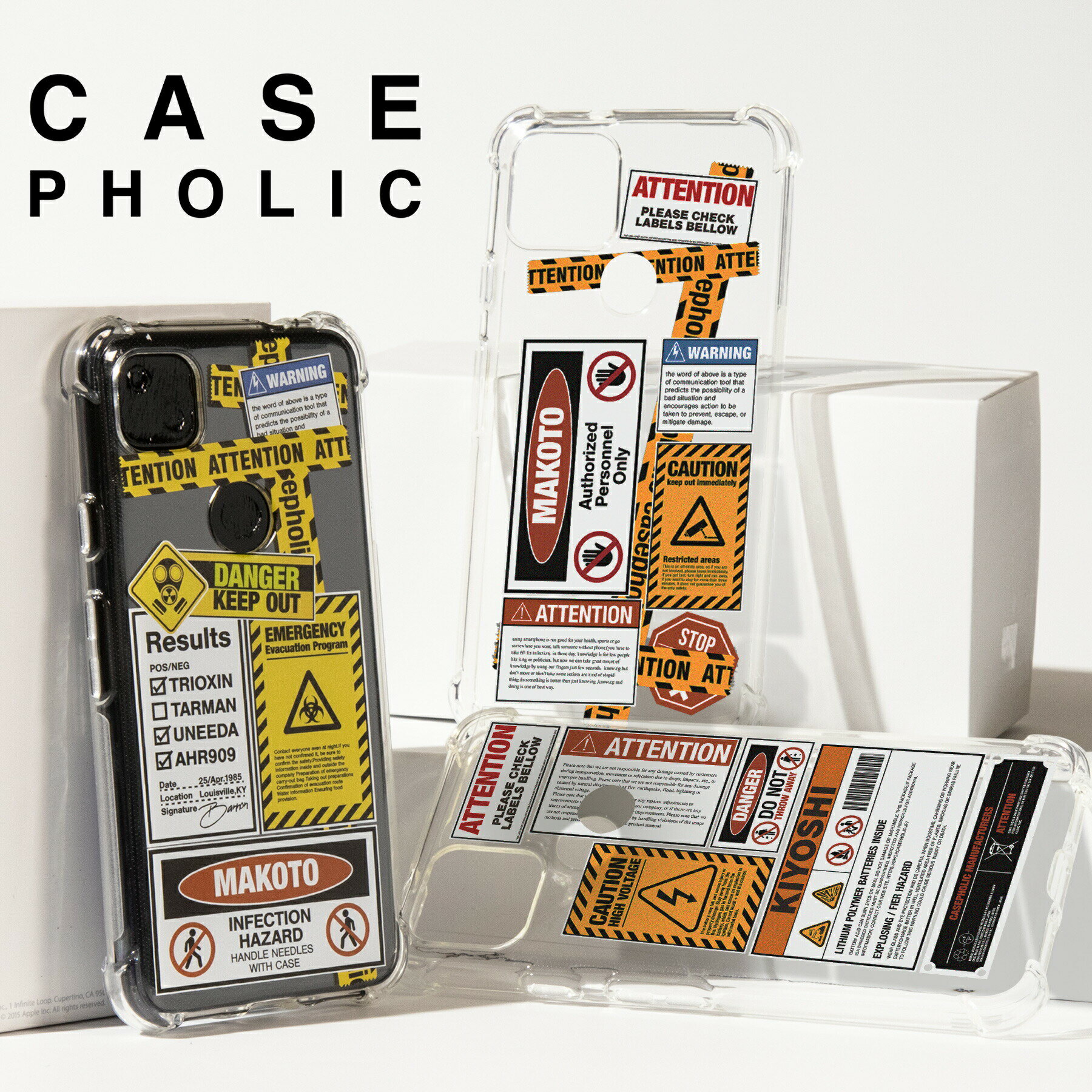 商品名称Google 各機種 名入れ対応 アテンションラベル スマホケース適応機種Pixel6aPixel5Pixel4a 5GPixel4a Pixel3 Pixel3aタイプtype-Atype-Btype-C商品説明工事や電気製品、緊...