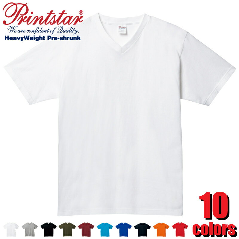 商品情報 素材 190g/（5.6oz） 17/- 天竺杢グレー ： 綿80％ ポリエステル20％その他 ： 綿100％00108-VCT 5．6オンス ヘビーウェイト VネックTシャツ 半袖 無地 カジュアル インナー トップス 深すぎな...