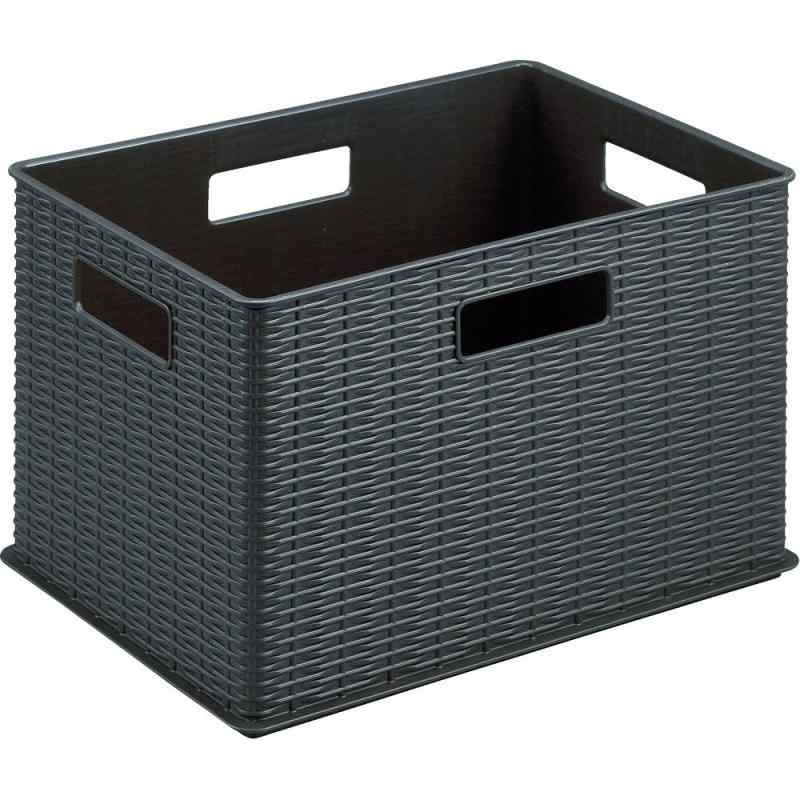 トラスコ中山(TRUSCO) ラタン調ボックス ブラック 375×270×245mm RTB-1-BK容量(L):-色:ブラック外形寸法(mm)間口×奥行×高さ:375×270×245有効内寸(mm)間口×奥行×高さ:354×249×232...