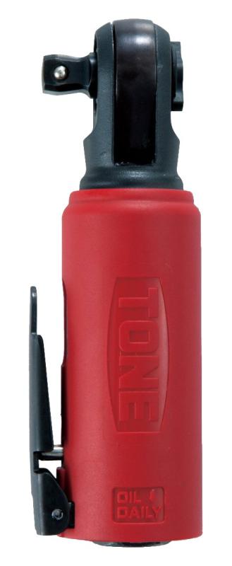 トネ(TONE) スタビーエアーラチェットレンチ AR3100S 差込角9.5mm(3/8") レッド 34N・m常用最大トルク:34N・m(常用最大トルクは使用空気圧、締付時間、ボルトサイズ・強度区分、締付対象物、エアーホース径...