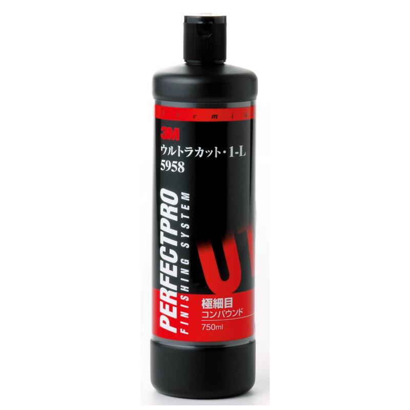 3M コンパウンド 目消し肌調整 ウルトラカット・1-L 750ml 5958 [HTRC3]容量：750ml（ボトル）複数店舗にて販売をしておりますため、在庫データの更新が間に合わず、欠品にも関わらず、注文ができる場合がございます。その際...