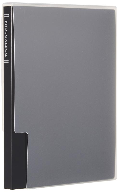 ナカバヤシ 超透明 ポケットアルバム KG判88枚収納 ブラック CTPKG-80-BK本体サイズ:タテ238mm×ヨコ185mm×背幅22mm本体重量：230g・溶着式製本表紙:ポリプロピレン表紙(オモテ:鏡面処理/ウラ:ブラック)台紙：...