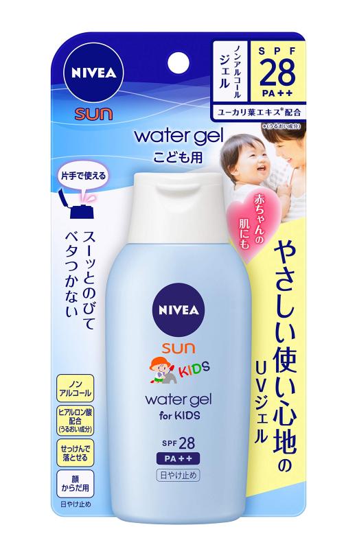 ニベアサン プロテクトウォータージェル こども用 SPF28 PA++ 120g<b>商品サイズ (幅X奥行X高さ) :</b> 9.5×3.9×18ブラント名: ニベアサン顔からだ用製造国:日本メーカー名: 花王グ...