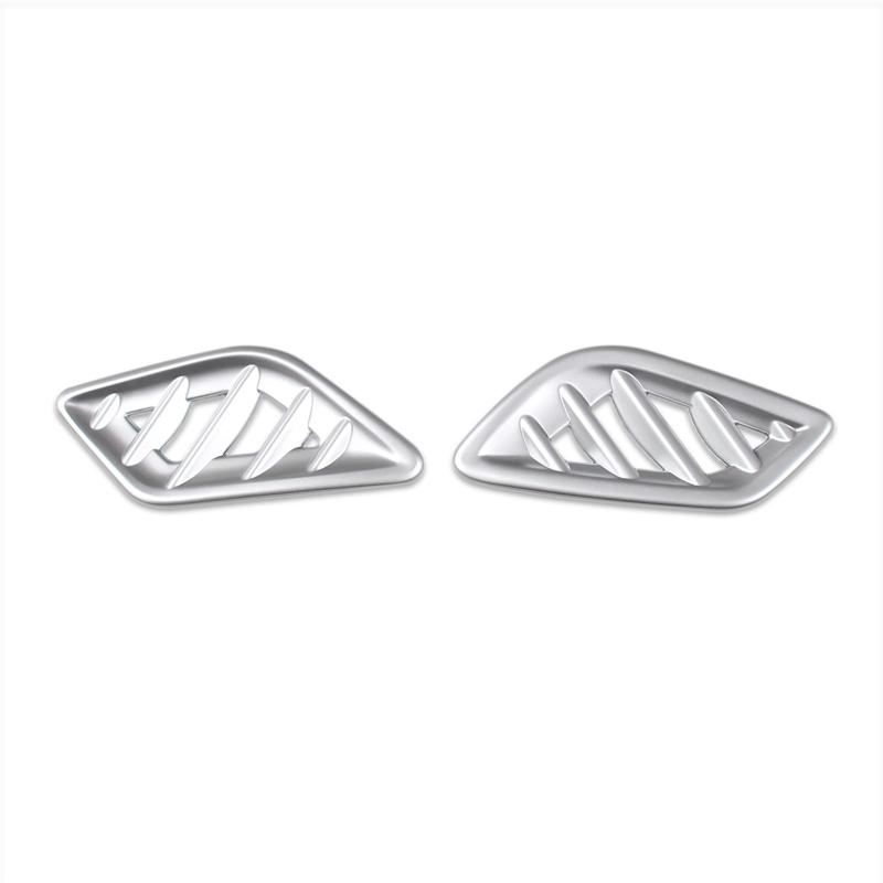 RUIQ 日産 新型 エクストレイル T33 (令和4年7月) 専用 内装 前上部 エアコン リング ガーニッシュ 吹き出し口 パネル Nissan X-Trail e-4ORCE 専用設計 (サテンシルバー)1.適合車種: 日産 新型 エ...