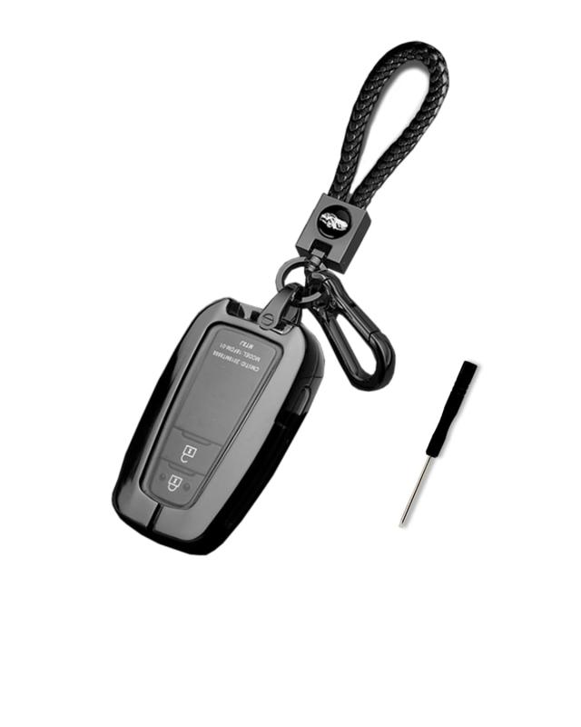 [Temiry] トヨタ用 キーケース スマートキー対応 TOYOTA用 キーカバー カムリ/C-HR/カローラ/RAV4/ スマートキーケース キーホルダー (TPU素材)【付属品】(1)専用キーケース×1 (2)キーホルダー×1 (3)...