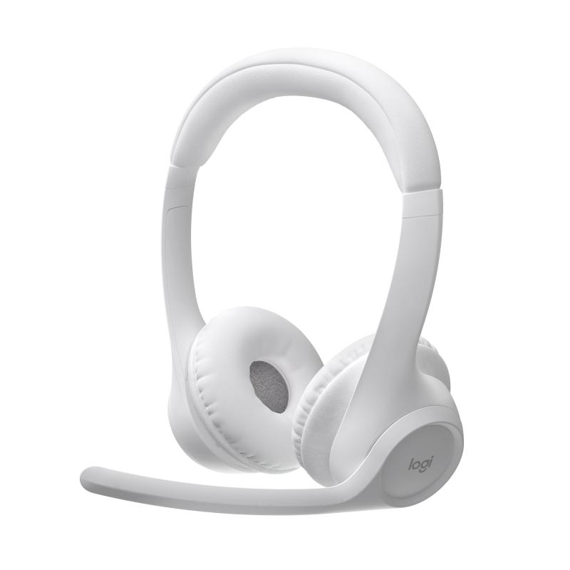 ロジクール ワイヤレスヘッドセット ZONE 300 Zone300OW Bluetooth 軽量 122g マルチポイント接続対応 2台同時接続 デュアルビームフォーミングマイク搭載 ノイズキャンセリング マイク付き USB TYPE-C...