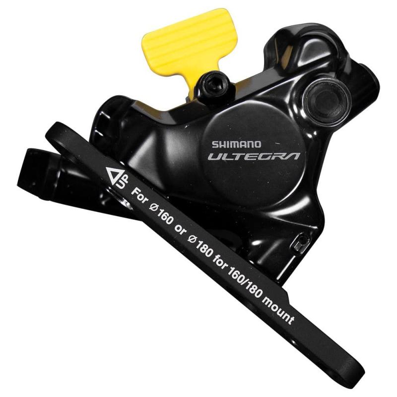 SHIMANO(シマノ)BR-R8170 フロント フラットマウント 付属/マウントブラケットφ140/160mmローター用 ・固定ボルトX2本 レジンパッドフィン付BR-R8170 フロント フラットマウント 付属/マウントブラケットφ1...