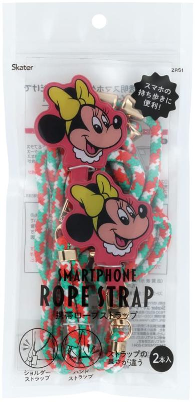 スケーター(Skater) スマホ ショルダー ストラップ ハンドストラップ 2本組 ディズニー レトロ ミニーマウス ZRS1-Aセット内容：肩掛けストラップ・ハンドストラップ 各1本（計2本セット）サイズ:ストラップ＝全長1600mm(...