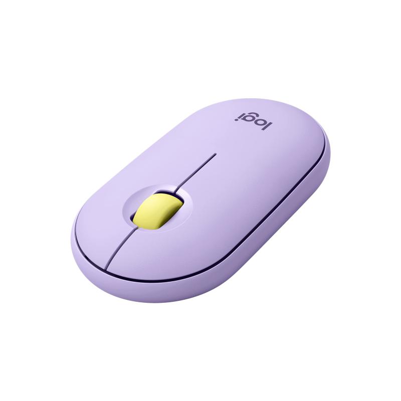 ロジクール ワイヤレスマウス 無線 マウス Pebble M350LV 薄型 静音 ラベンダー USB Bluetooth ワイヤレス 左右対称型 windows mac Chrome Android Surface iPad OS M35...