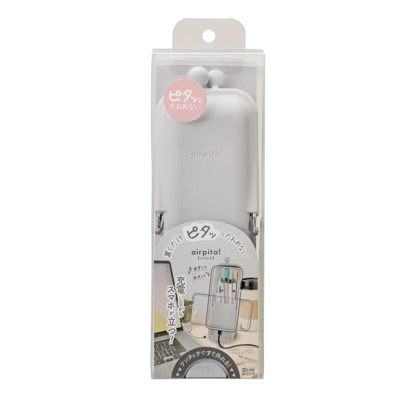 クツワ HiLINE ペンケース エアピタ スリム グレー AK061GY【仕様】スリムなのに置くだけピタッと倒れないペンケース【特徴1】空気の力でくっつく吸盤【特徴2】がま口タイプでガバッと開くので、中身が取り出しやすい【材質】シリコーン...