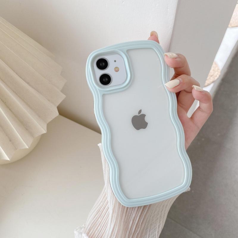 QLTYPRI iPhone 12ケース iPhone 12 Proケース クリア TPUカバー おしゃれ 韓国 可愛い 透明 薄型 軽量 耐衝撃 スマホケース ワイヤレス充電対応 ストラップホール付き アイフォン 12/12 Pro ケー...