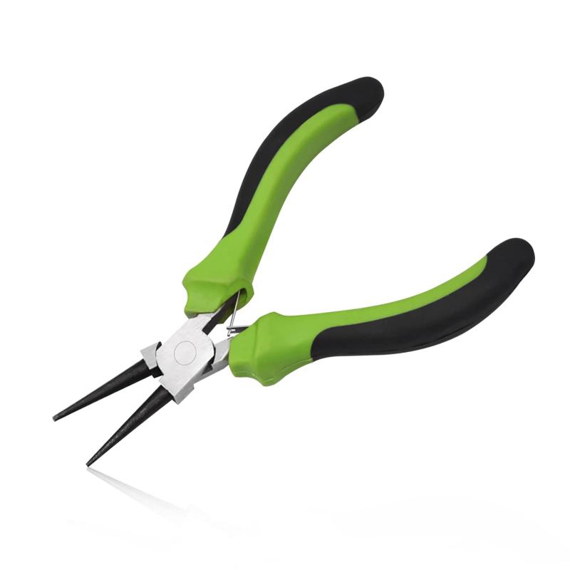LEONTOOL 丸やっとこ 丸ヤットコ ミニ丸ペンチ 120mm マイクロ 精密プライヤー アクセサリー工具 ビーズ用 手芸ツール ハンドメイド 道具 diy 手作りジュエリー ジュエリー作り 手芸用品 初心者 用途：巻き取り、リングの作...